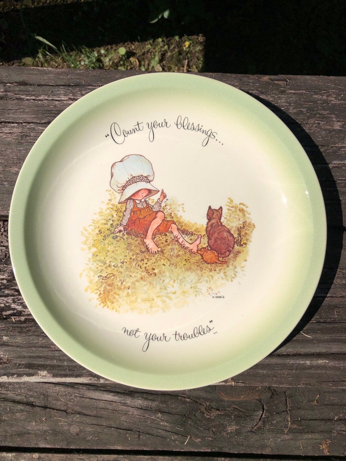 Vintage Holly Hobbie Collectors Edition Plate Dish 1972 Etsy
