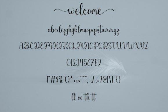 Welcome Font – Modern Script for Signs, Cards & Home Decor - Etsy