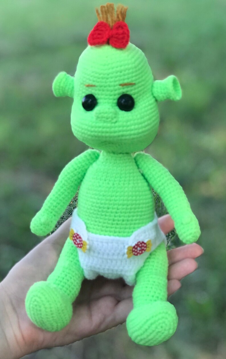 Baby shrek inspired by shrek/Fiona Doll/Stuffed Toy Doll/ | Etsy