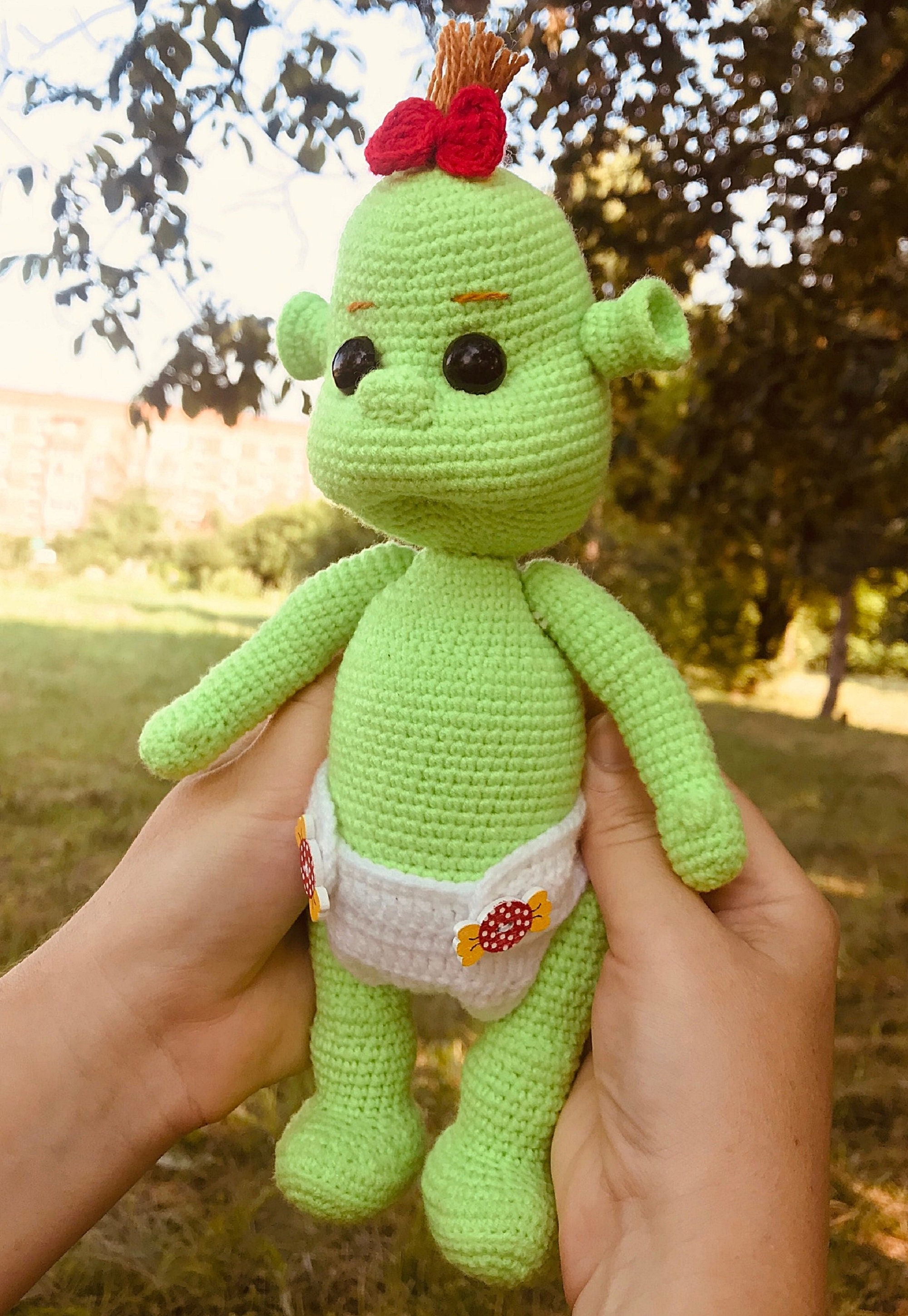 Baby shrek inspired by shrek/Fiona Doll/Stuffed Toy Doll/ | Etsy