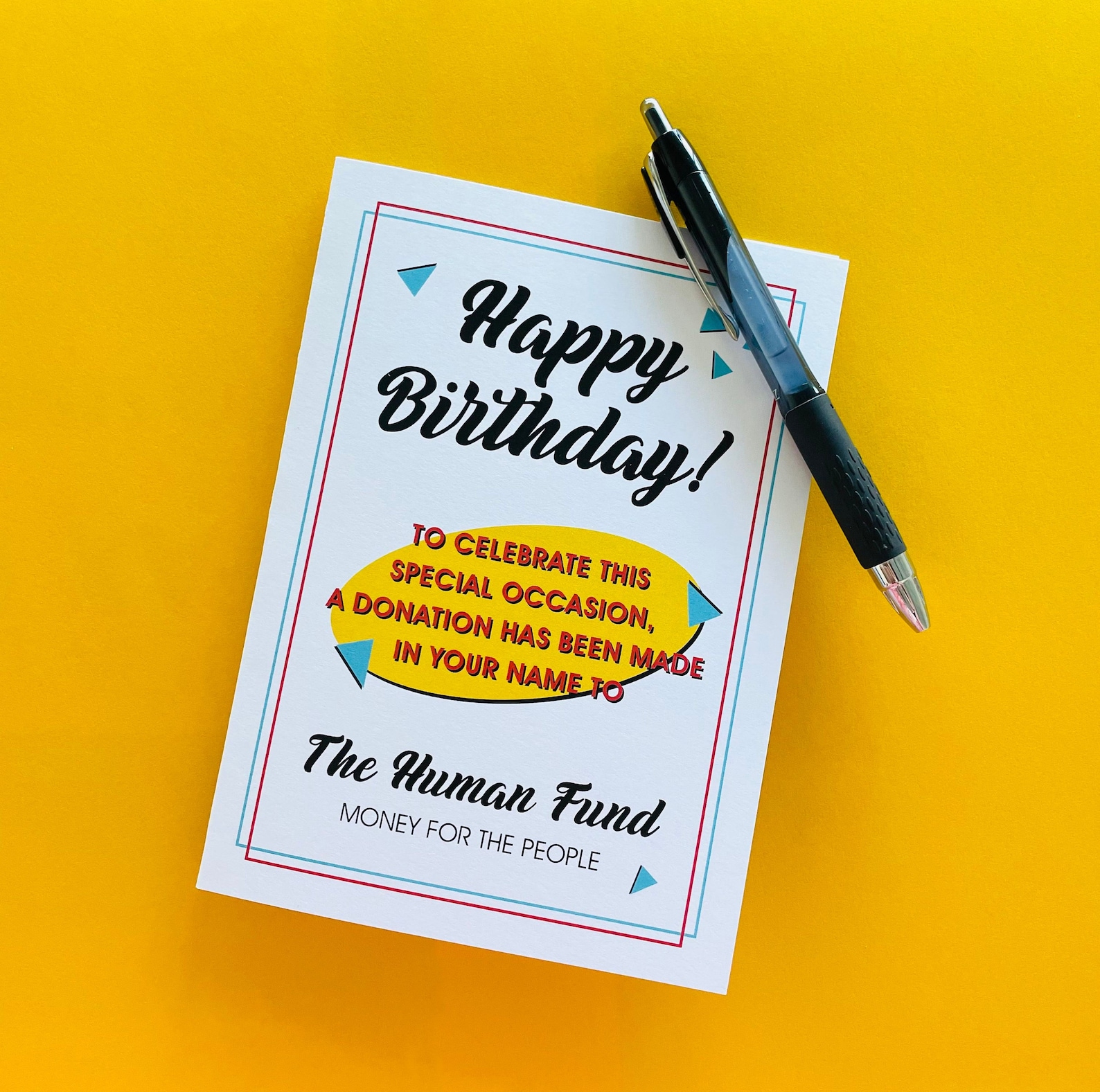 Human Fund Birthday Card Blank Inside / Seinfeld Greeting - Etsy
