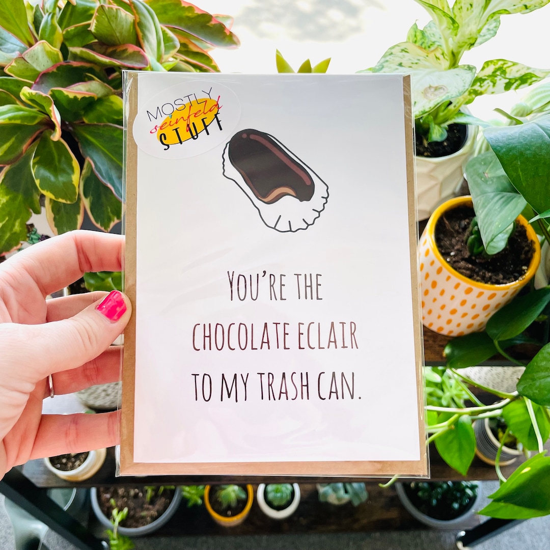 Eclair Greeting Card, Blank Inside / Seinfeld Greeting Card, Seinfeld ...