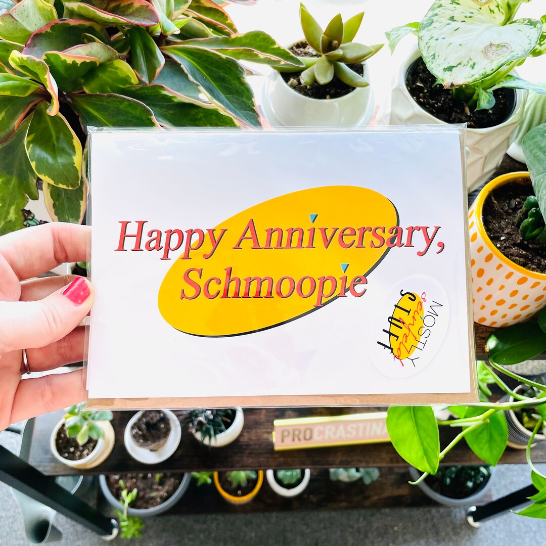 Schmoopie Anniversary Card, Blank Inside / Seinfeld Greeting Card ...