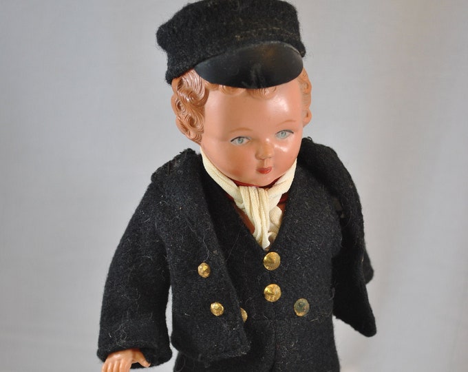 Antique Celluloid Dutch Boy Doll With Real Wooden Shoes, Collectible ...