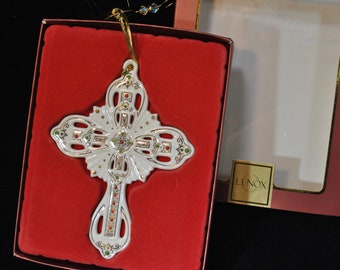 Lenox Cross Ornament - Etsy