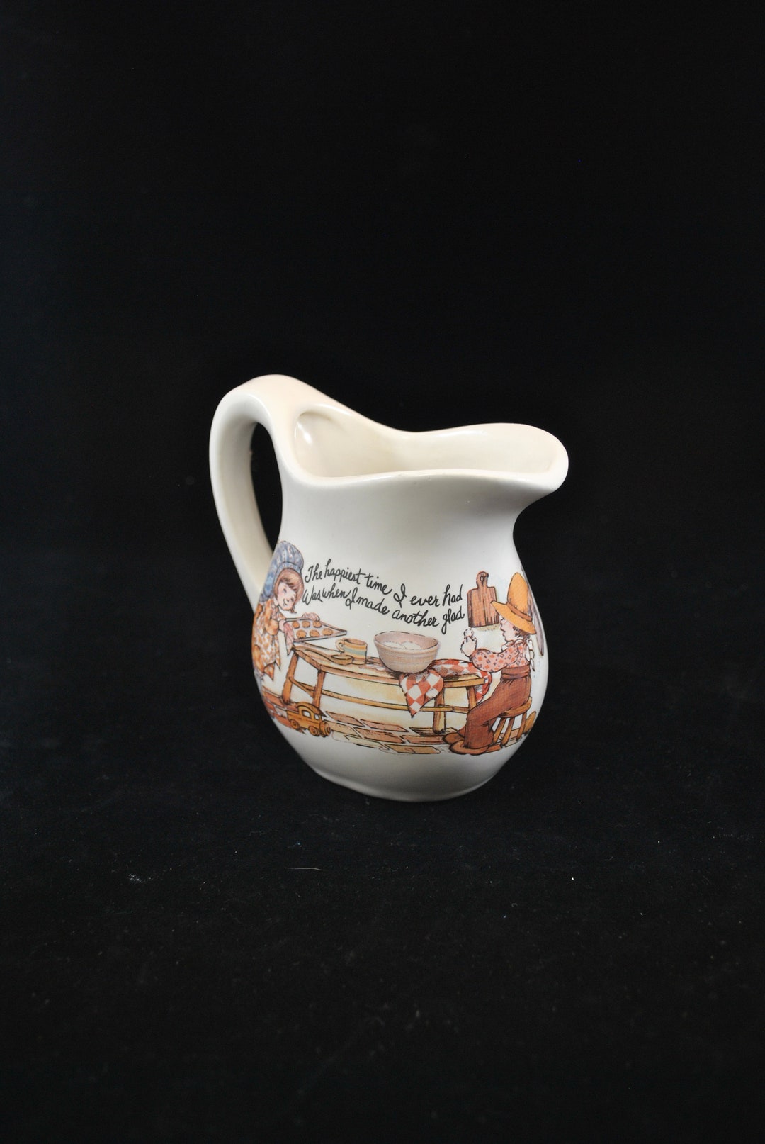 Mccoy Small Pitcher, Ceramic, Boy and Girl Making Cookies, Vintage - Etsy