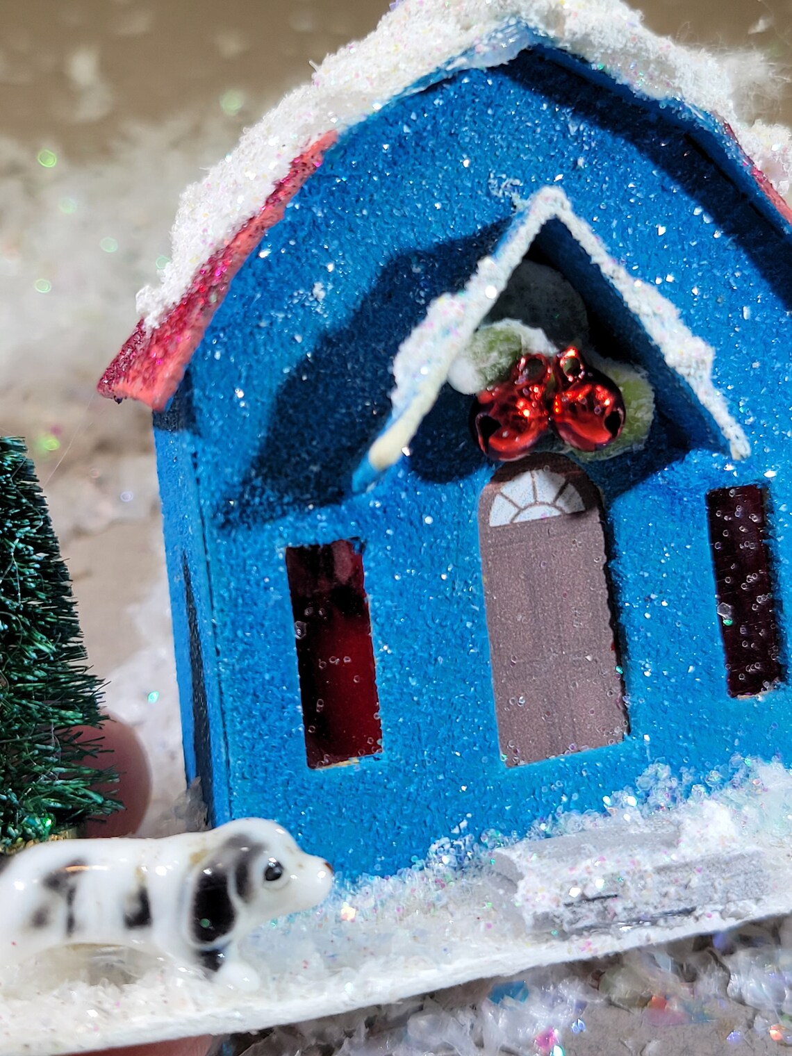 4 Tiny Putz Houses Made in Japan Cardboard Houses Decorated - Etsy