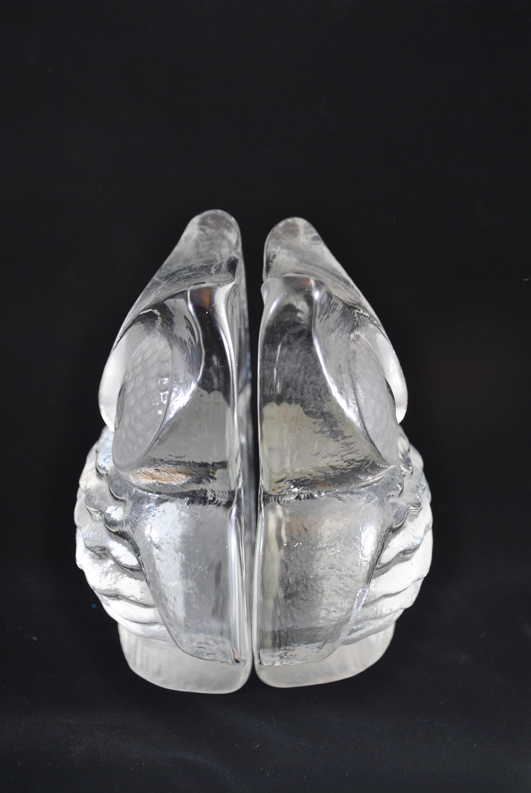 Glass Owl Bookends, Vintage, Viking Handmade, Collectible, Heavy - Etsy