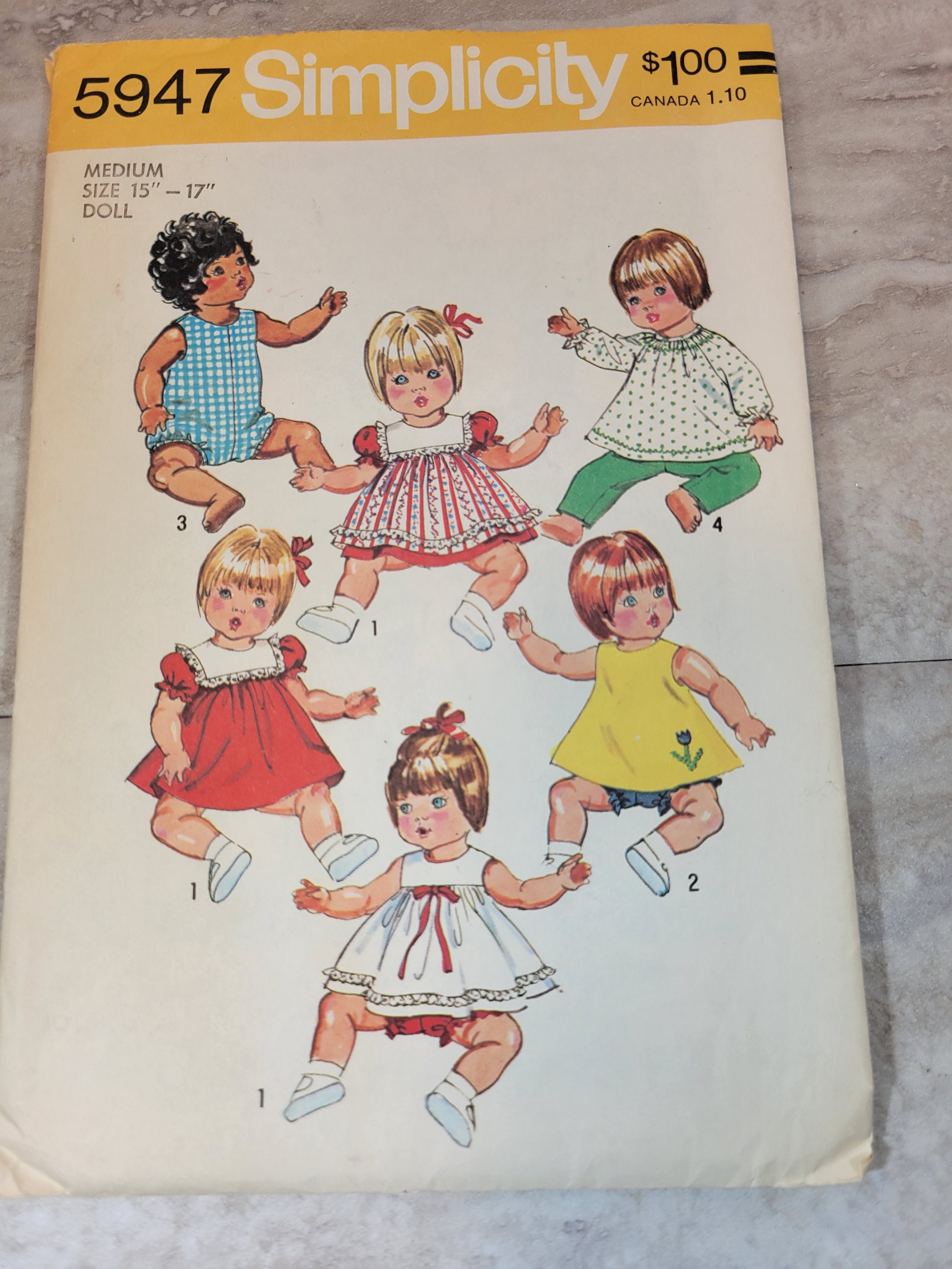 Simplicity Sewing Patterns for Baby Doll Clothes, 18