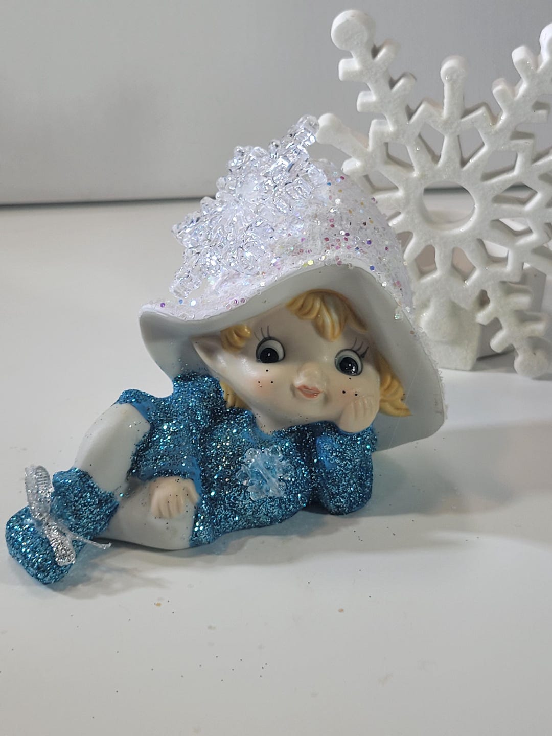 Snowflake Pixie Elf: Reimagined Vintage Decor for Christmas - Etsy