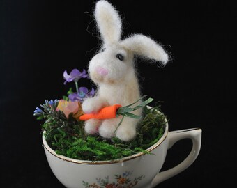 Needle Felted Tea Cup - Etsy