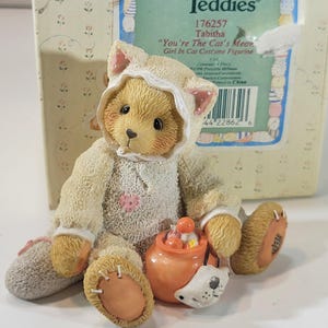 Tabitha Teddy Bear Dressed as a Cat, " You're the Cat's Meow" Halloween ...