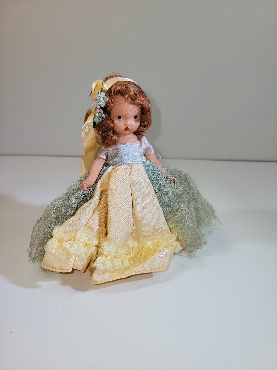 Nancy Ann Doll, "elsie Marley", Bisque Body, Painted Eyes, Frozen Legs ...