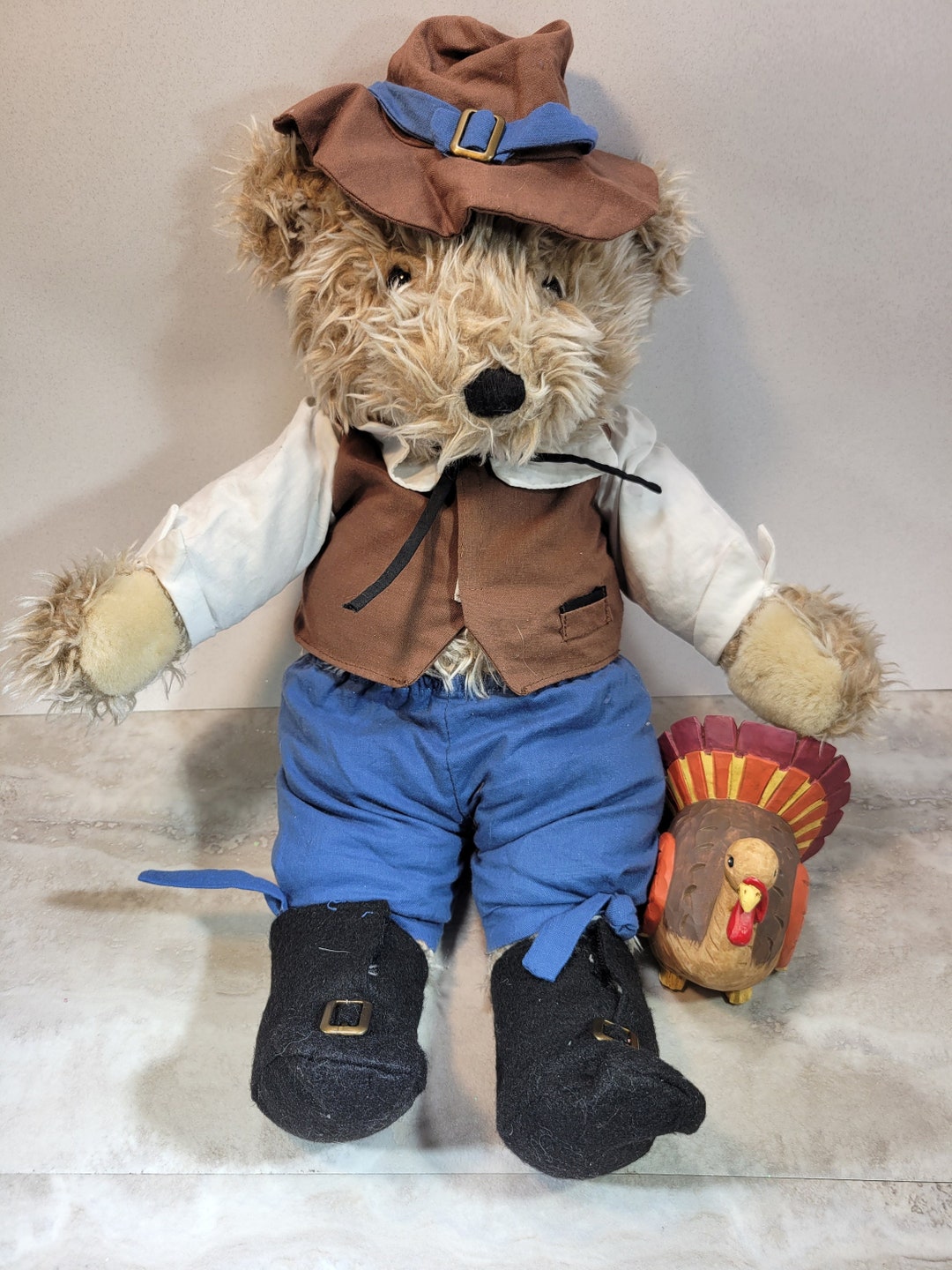 Dress Your Teddy Bear for Thanksgiving, Treasured Toggery Pilgrim Boy ...