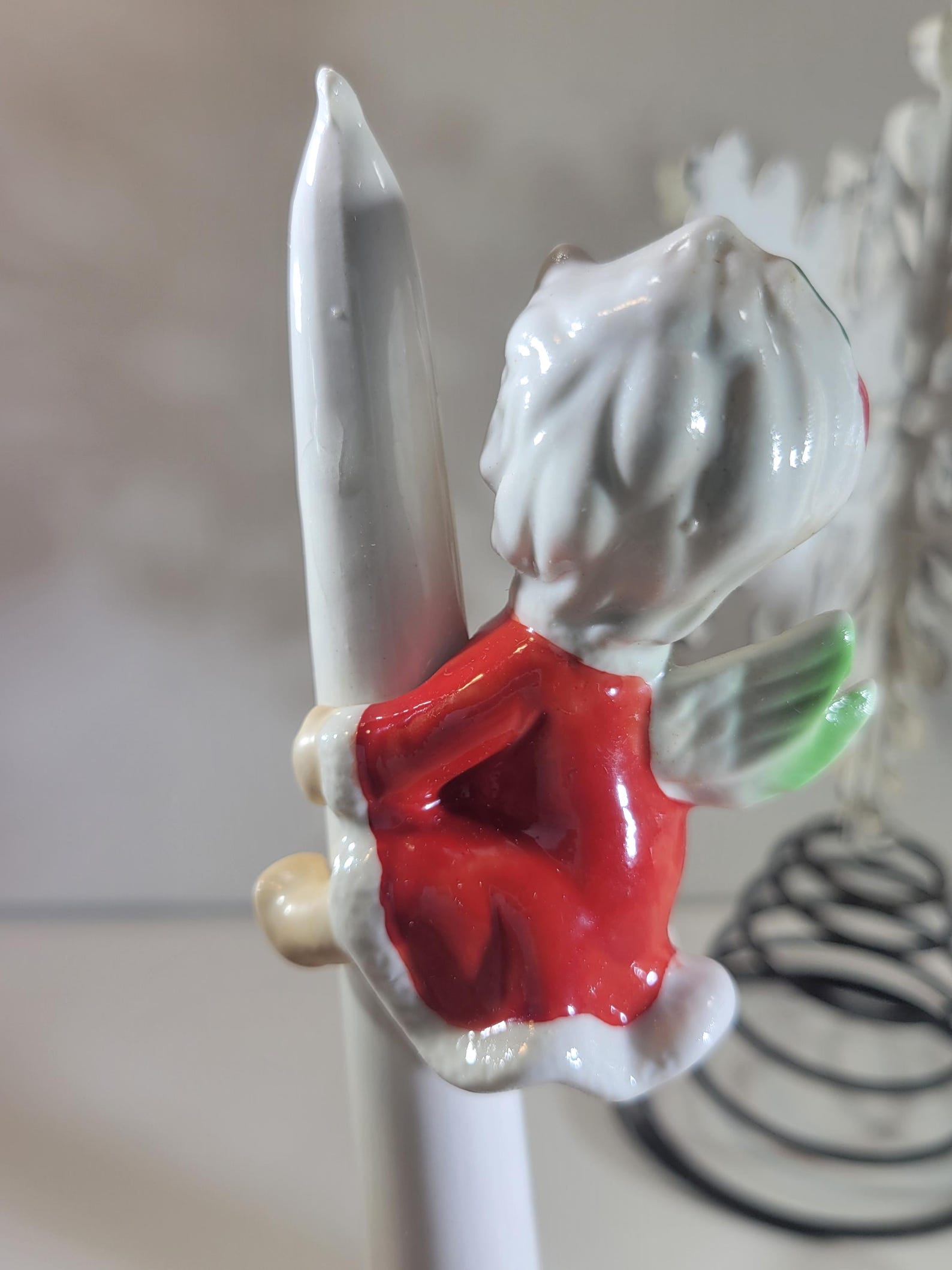 Lefton Candle Huggers, Angel Figurines, Christmas, Ceramic - Etsy