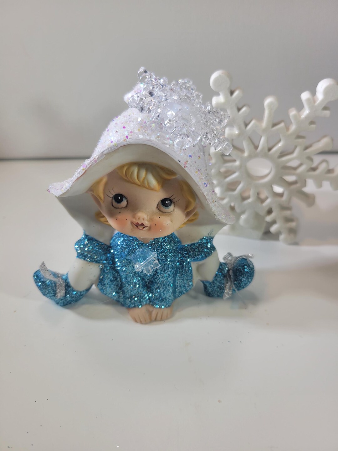 Snowflake Pixie Elf: Reimagined Vintage Decor for Christmas/winter - Etsy