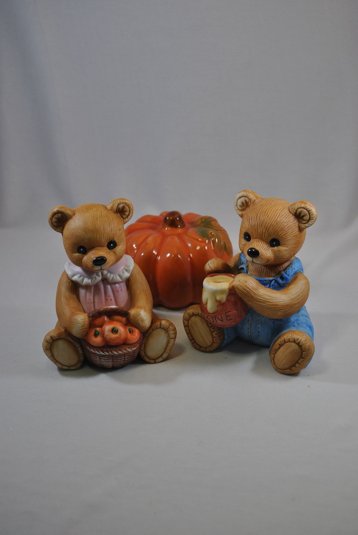 Vintage Homco Autumn Bears Figurines Japanese Porcelain - Etsy
