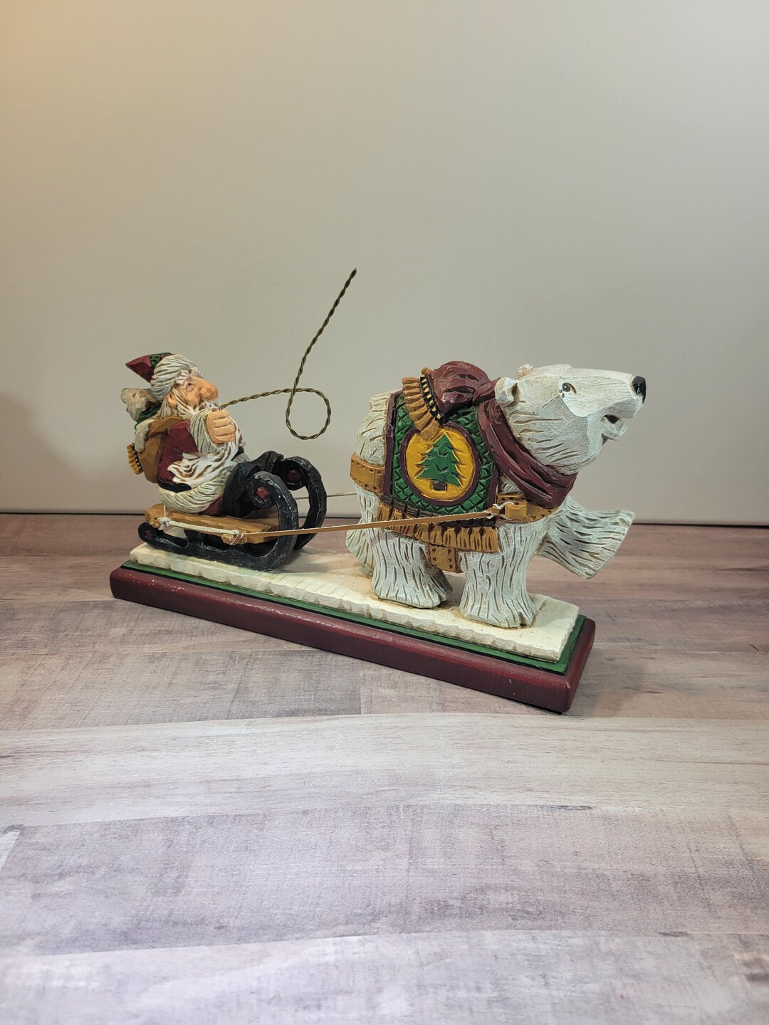 David Frykman Santa Figurine 1998 Artic Express Polar Bear - Etsy