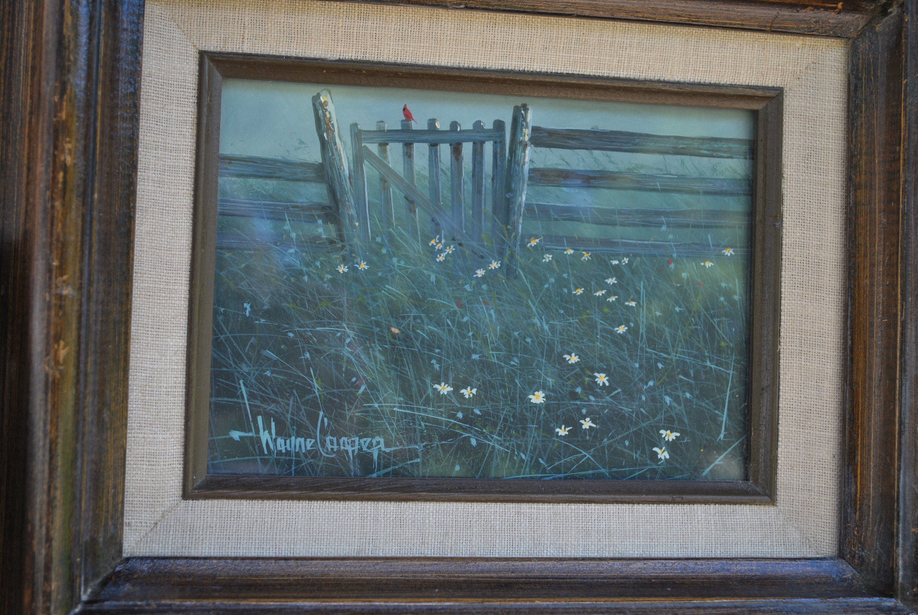 Wayne Cooper Untitled Original Oil Painting on Canvas From the 1980's ...