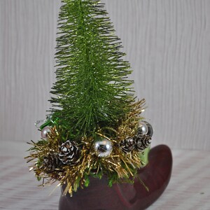 Elf in a Boot Christmas Planter, Vintage, Pixie , Holiday Decor ...
