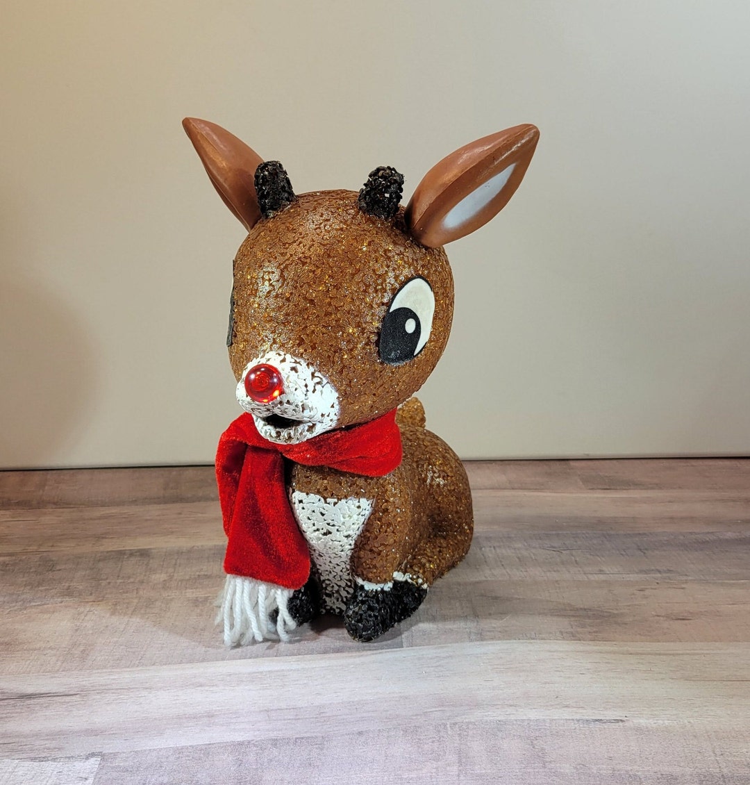 Character Arts LLC Light up Rudolph the Red Nosed Reindeer With Scarf ...