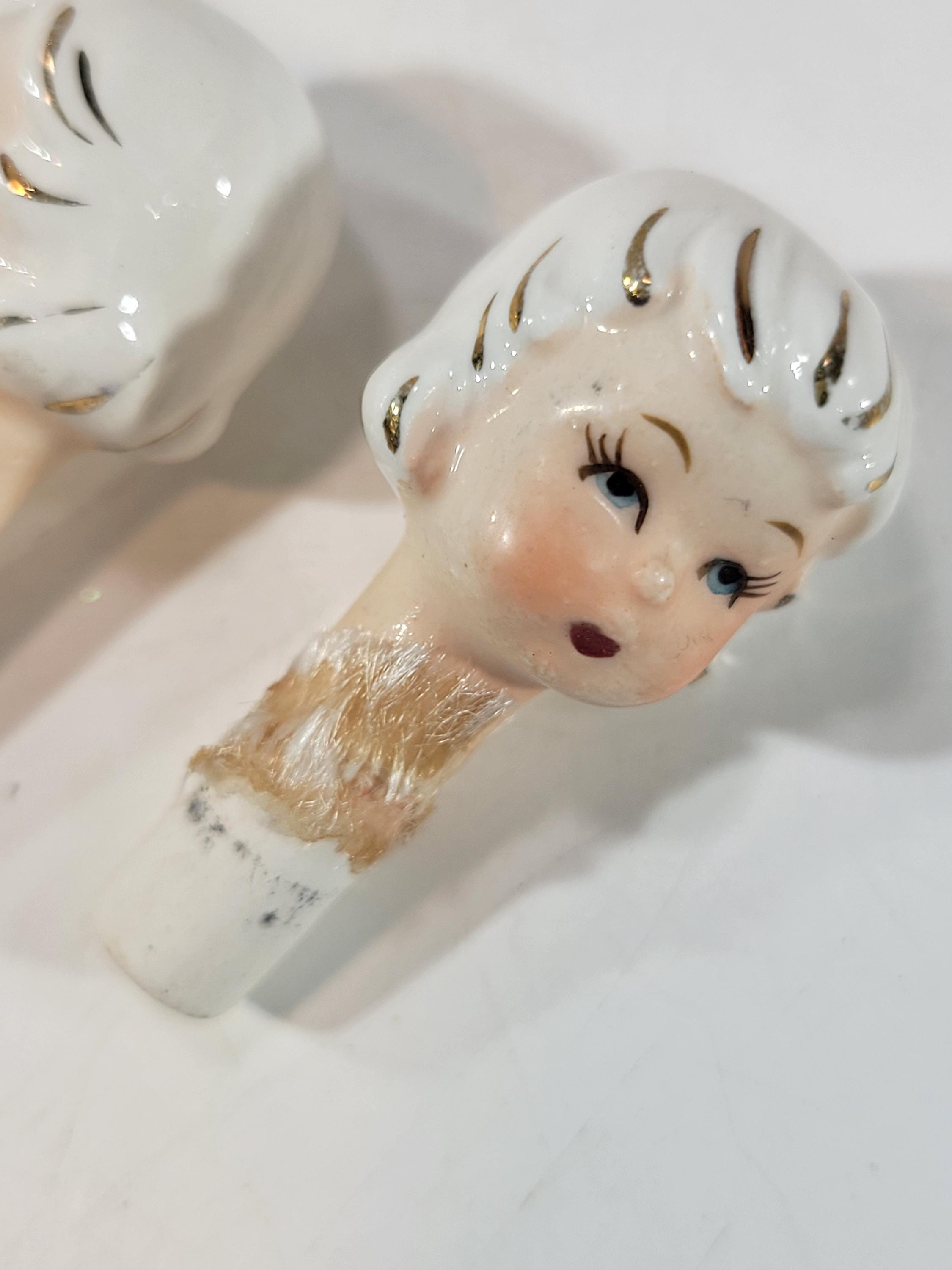Holt Howard Vintage Ceramic Angel Heads, Celluloid Angel Heads ...