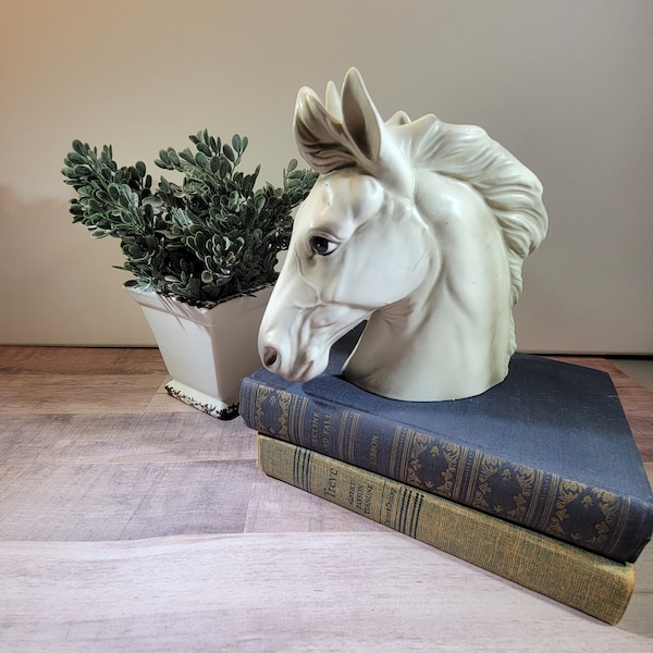 Vintage Horse Head Planter - Etsy