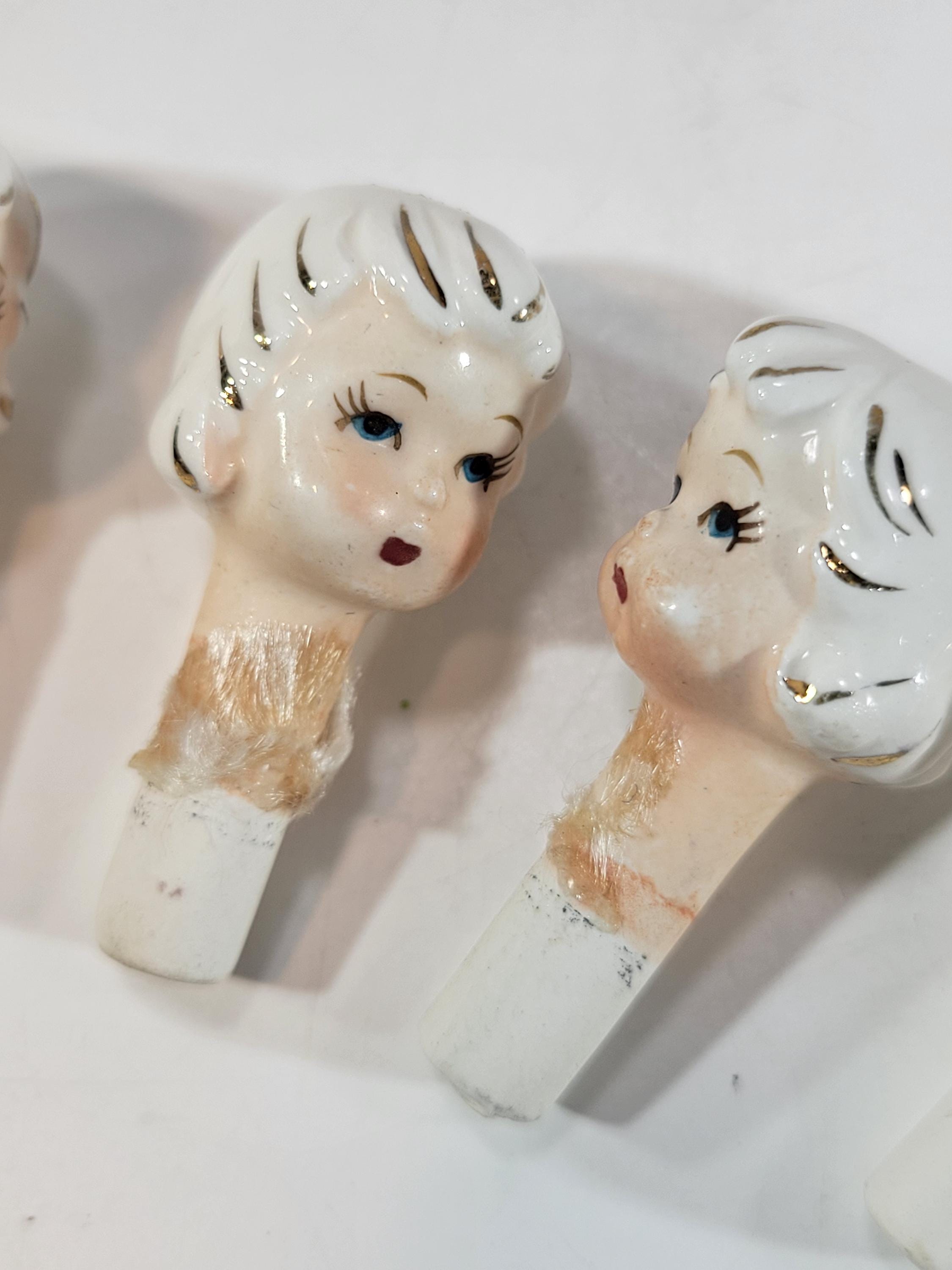 Holt Howard Vintage Ceramic Angel Heads, Celluloid Angel Heads ...
