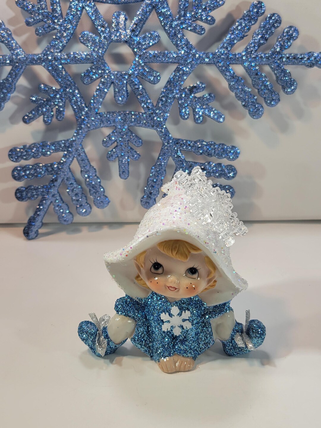 Snowflake Pixie Elf: Reimagined Vintage Decor for Christmas/winter - Etsy