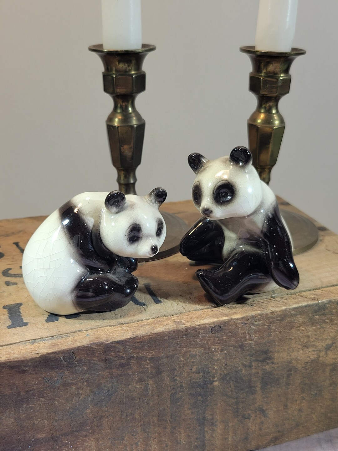 Set of 2 Goebel Pandas Figurines, Made in Germany, Realistic - Etsy