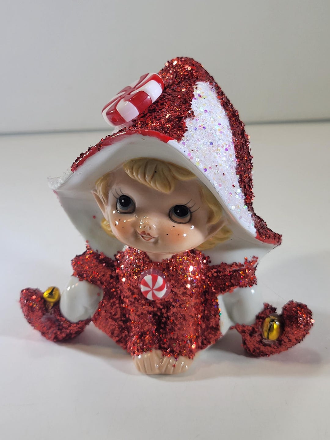 Peppermint Pixie Elf: Reimagined Vintage Decor for Christmas - Etsy