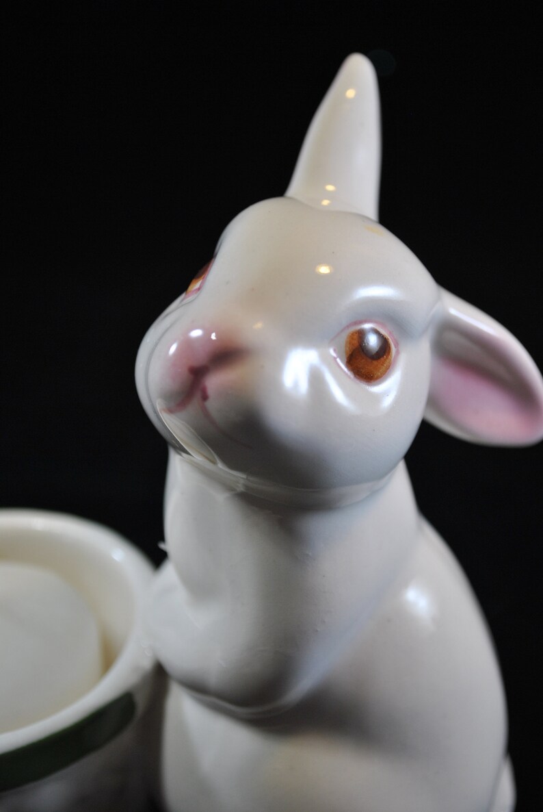 Vintage Ceramic Bunny Votive Candle Holder Collectible Avon - Etsy