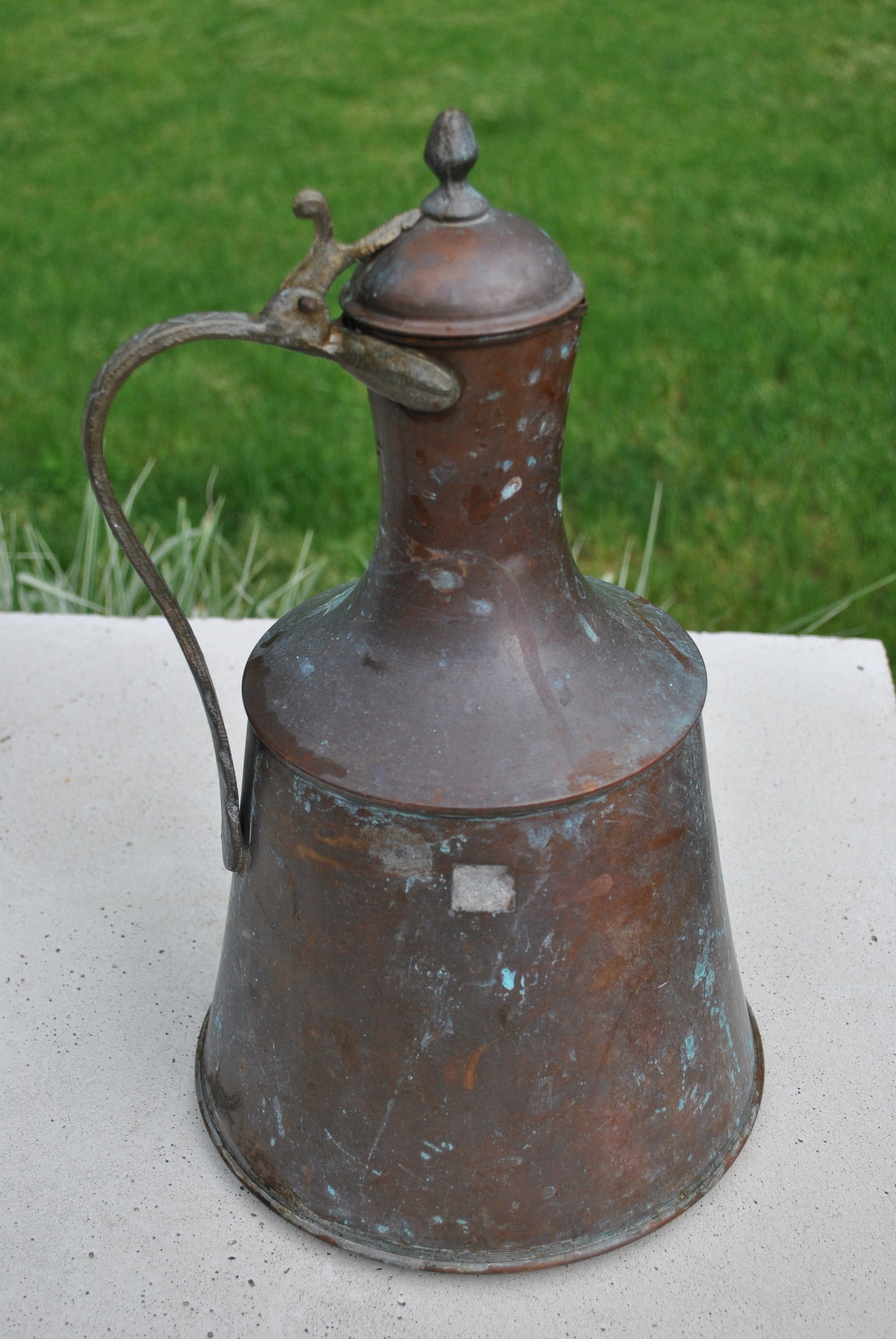 Fabulous Vintage Copper Pitcher With Lid Natural Patina - Etsy