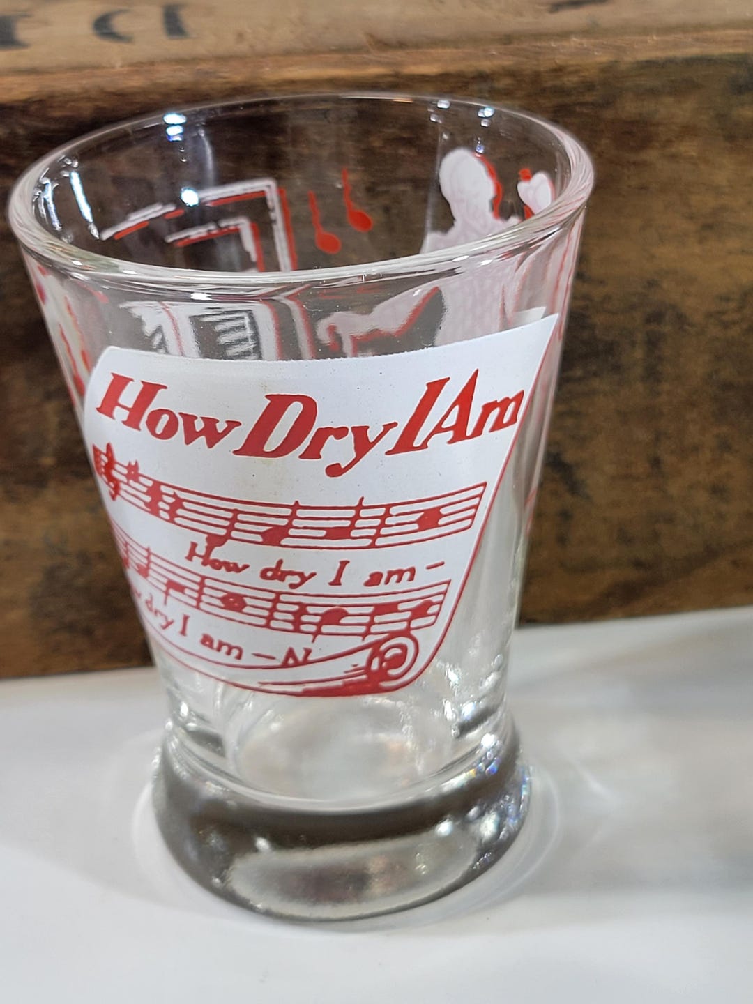 Funny Vintage Shot Glass, Ounces Measured, "how Dry I Am", Barware - Etsy