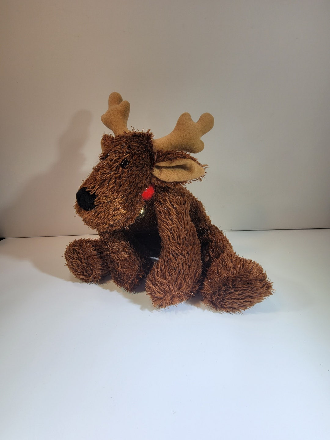 Sparkly Christmas Rodney Reindeer Stuffed Decor, Hallmark Christmas Toy ...