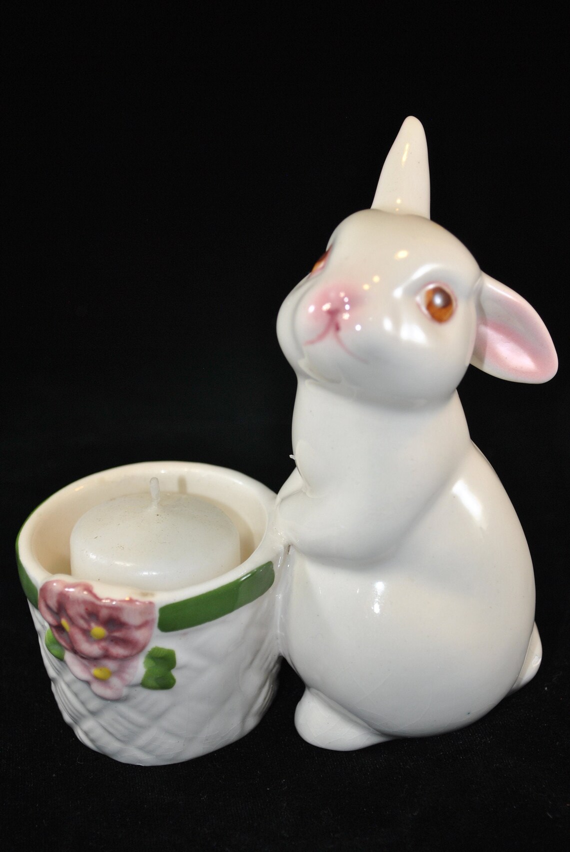 Vintage Ceramic Bunny Votive Candle Holder Collectible Avon - Etsy
