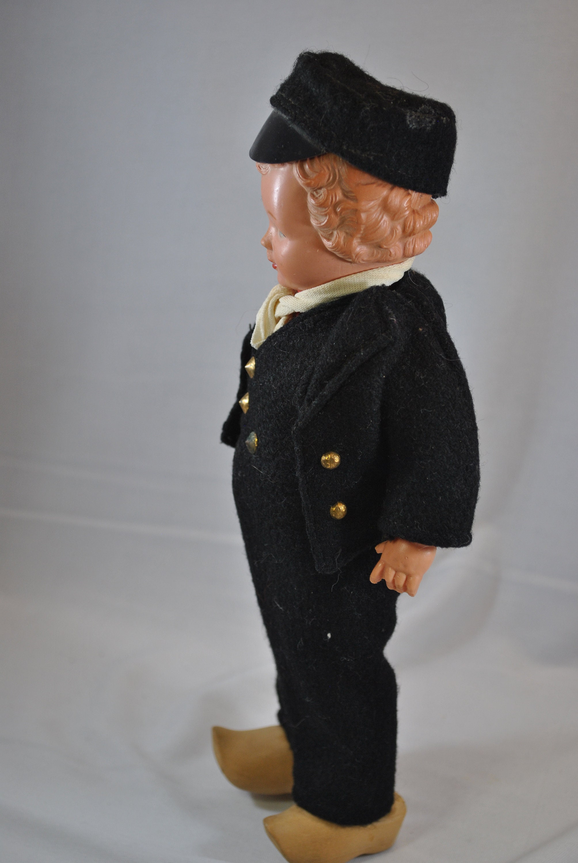 Antique celluloid Dutch boy doll with real wooden shoes | Etsy