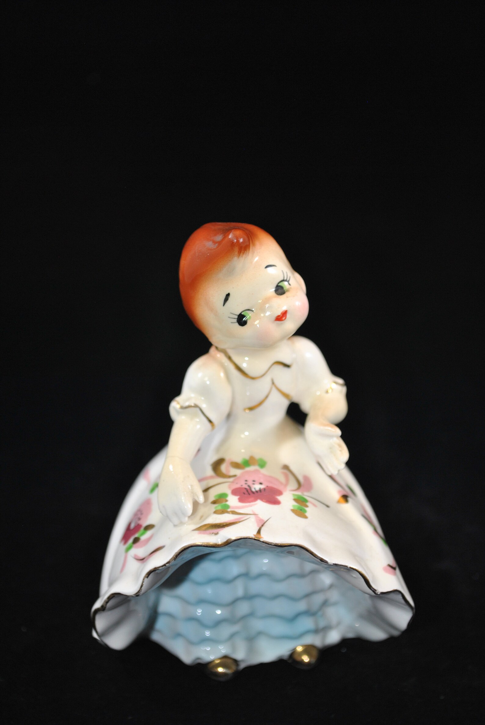 Cute Bloomer Girl in a Flowered Dress and Blue Bloomers - Etsy