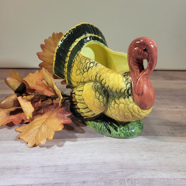 Ceramic Turkey Planter - Etsy