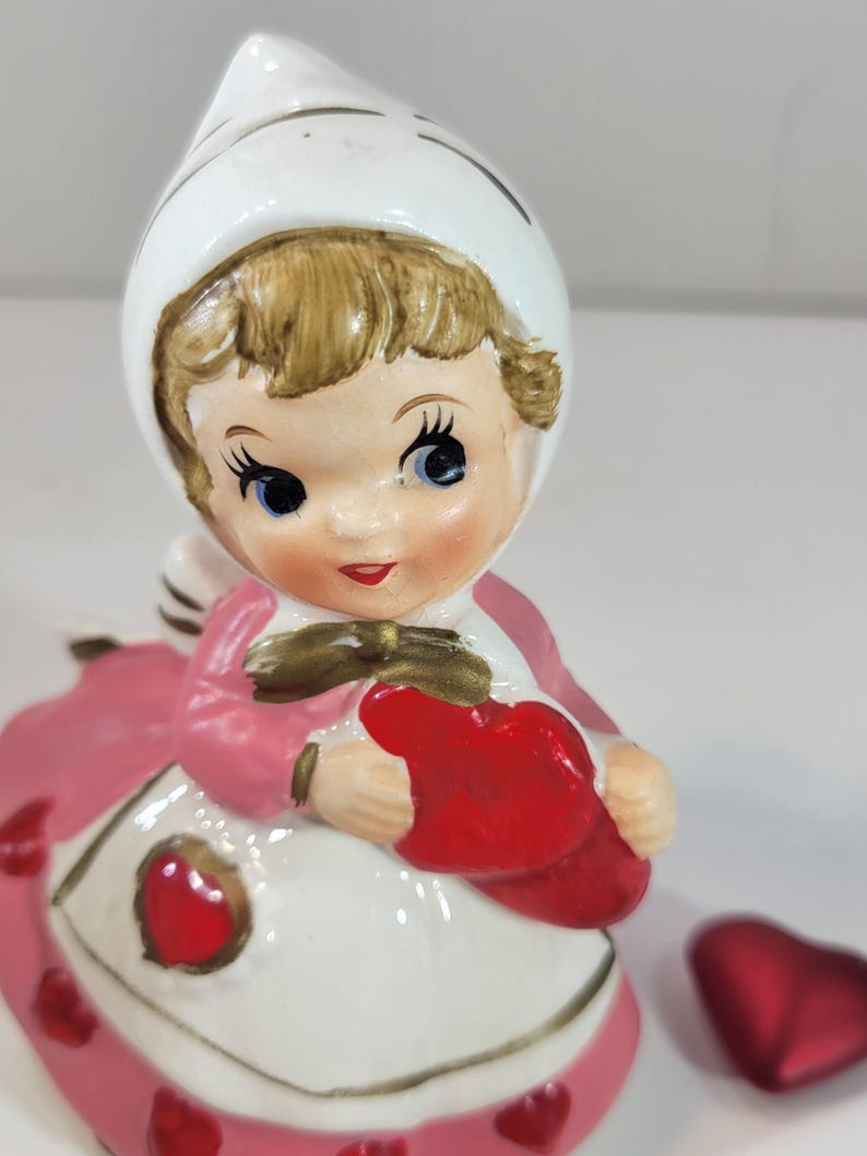Valentine Girl With Hearts Figurine, Collectible, Display Piece ...