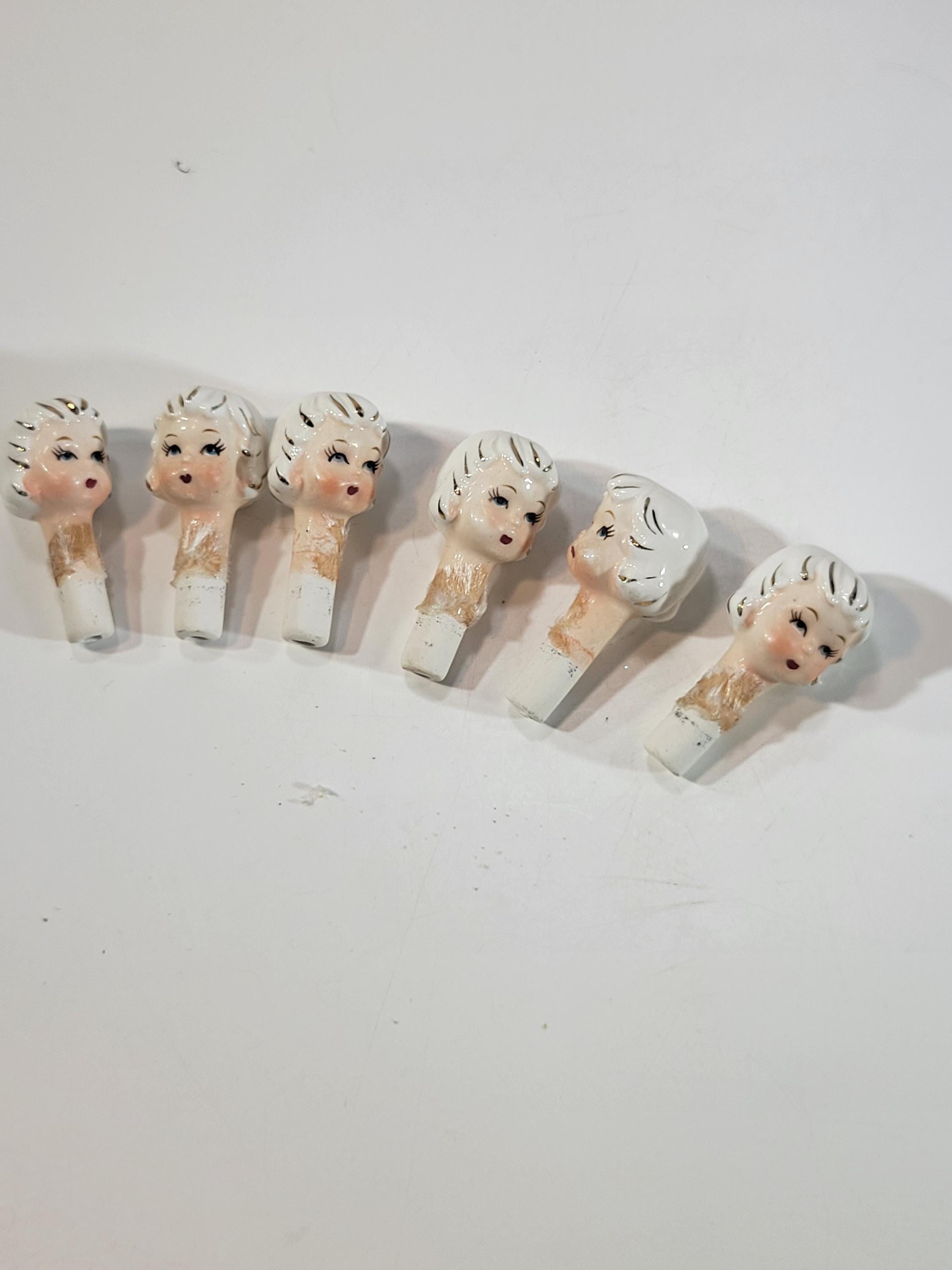 Holt Howard Vintage Ceramic Angel Heads, Celluloid Angel Heads ...
