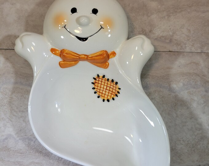 Hallmark Ghost Serving Bowl or Wall Hanging, Ceramic Halloween Dish ...