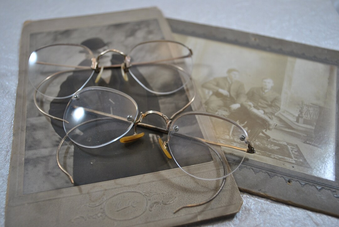 Choice of Antique Frameless Eyeglasses, Optical, 1900's, Spectacles ...