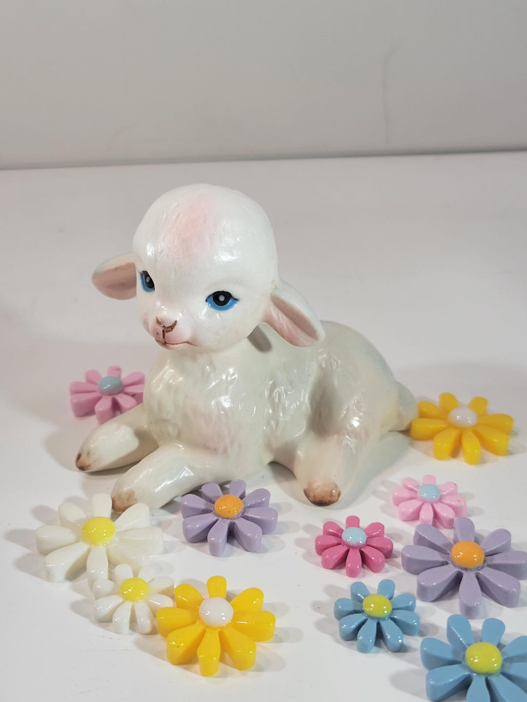 Charming Lefton, Ceramic Lamb for Easter, Lamb Figurine, Vintage ...