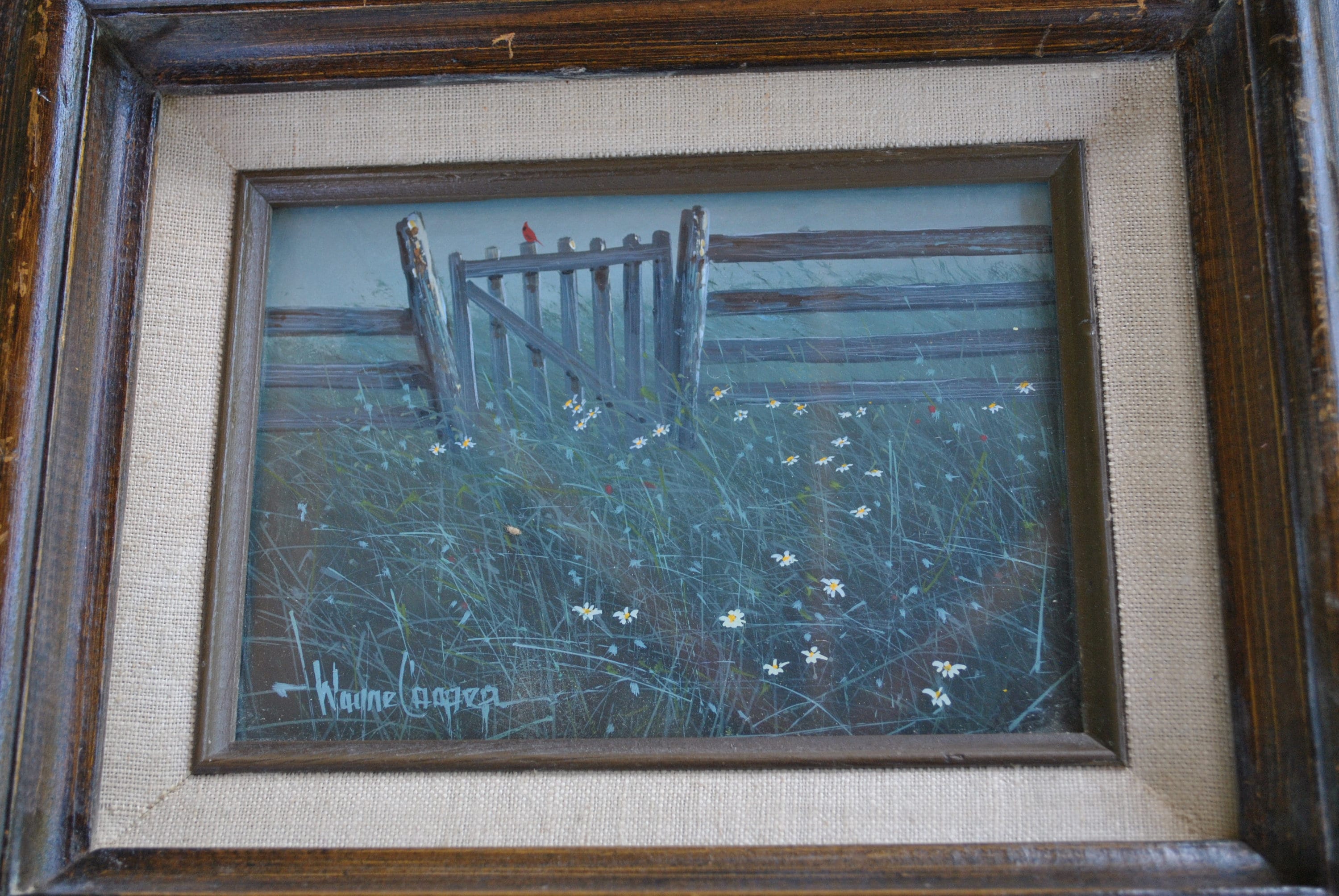 Wayne Cooper Untitled Original Oil Painting on Canvas From the 1980's ...