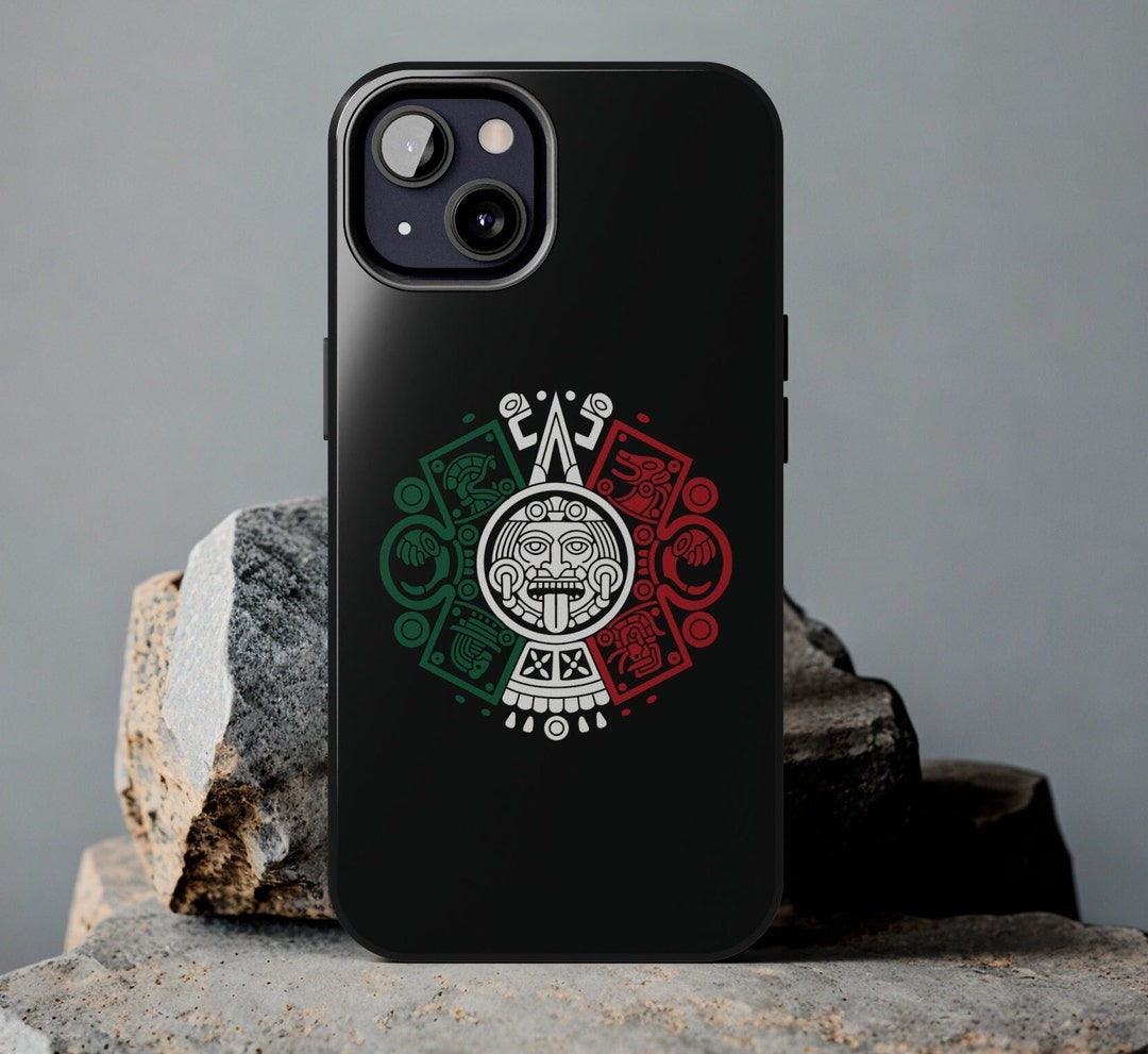 Mexican Aztec Calendar Mexico Mexican Flag , iPhone 15, 14, 13, Pro Max ...