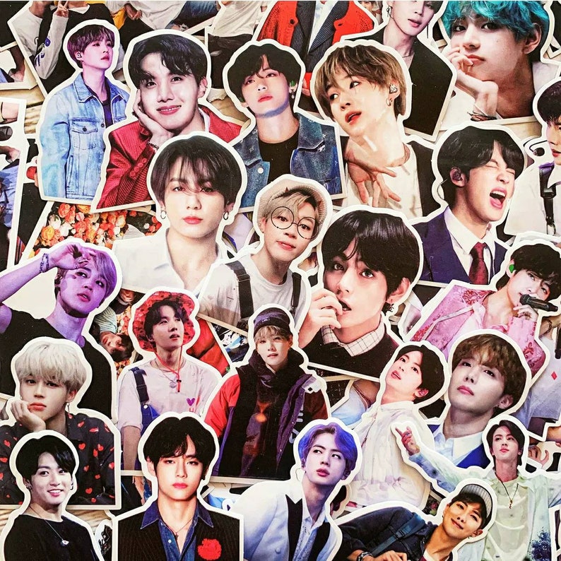 BTS STICKER PACK 100 stickers bts stickers set bts decals | Etsy