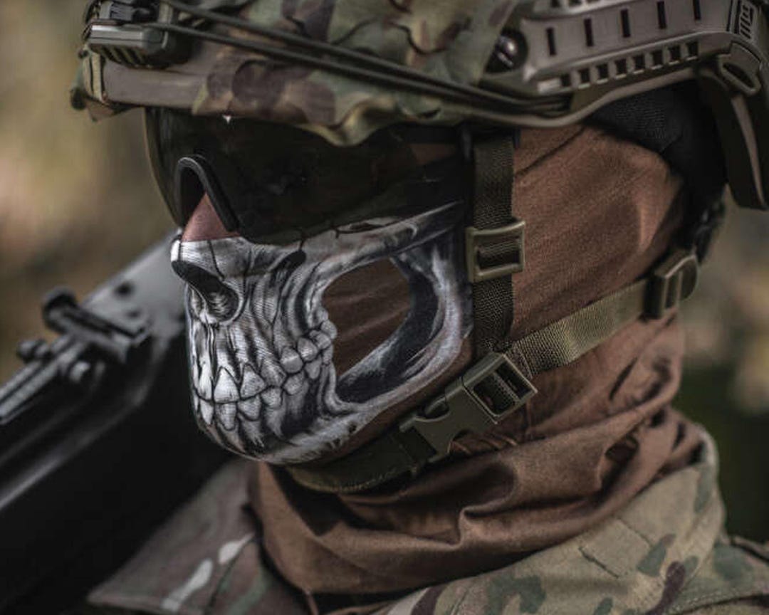 Ukrainian Army Multi-wrap Balaclava Mask, Coyote Reaper Skull Mask ...