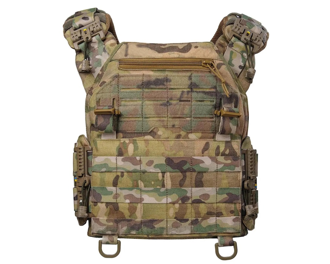 Plate Carrier Combat Vest, Tactical Chest Armor, Camouflage Bulletproof ...