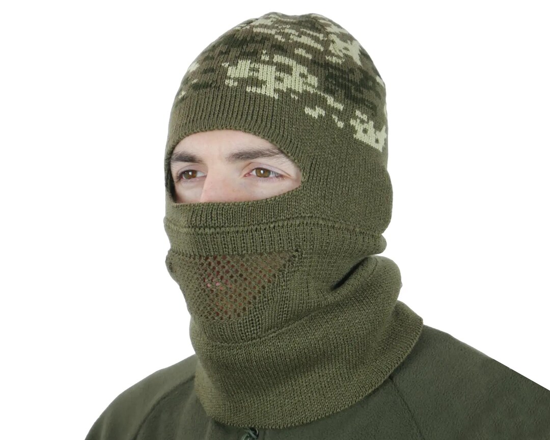 Winter Hat - Balaclava, Ukrainian Army Balaclava, Camo Face Mask ...
